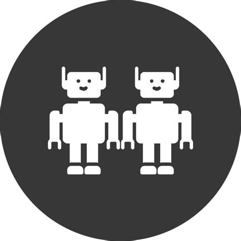 Robots Glyph Inverted Icon 43441134 Vector Art At Vecteezy