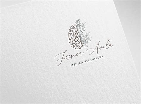 Logotipo Para Médica Psiquiatra Delicado Logo Psiquiatra