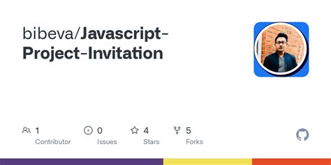 GitHub Bibeva Javascript Project Invitation