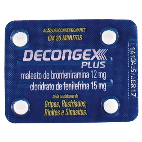 Decongex Plus 4 Comprimidos Ache