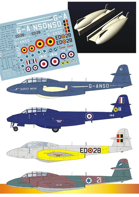Special Hobby Sh72317 Gloster Meteor T Mk7 5 Large Tail Tra