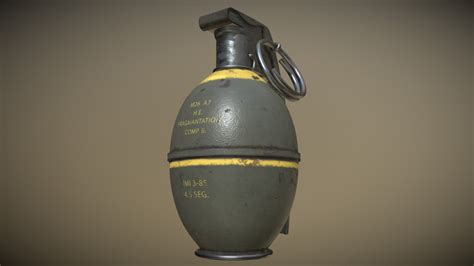 Grenade M61 3d Model By Musaab Musaab Alazawi [88402f9] Sketchfab