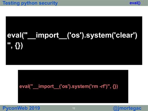Testing Python Security Pyconweb Speaker Deck