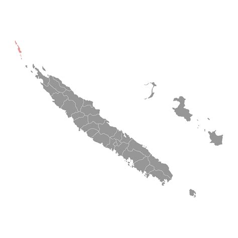 Belep Commune Map Administrative Division Of New Caledonia