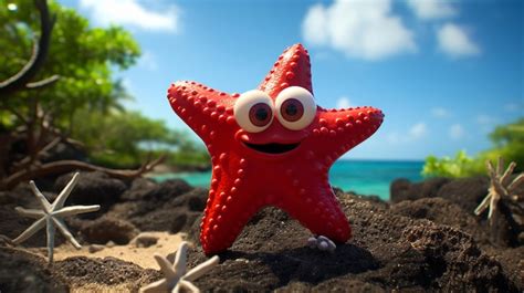 Premium Ai Image Cute Starfish High Definition Photographic Creative
