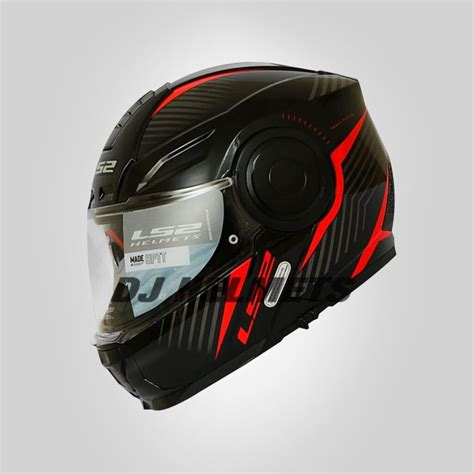 LS2 FF 902 SCOPE SKID GLOSS BLACK RED - XL - DJ Helmets