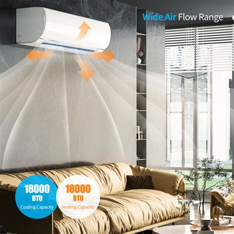 Tabu 18000btu Mini Split Air Conditionerandheater With Inverter 19 Seer2