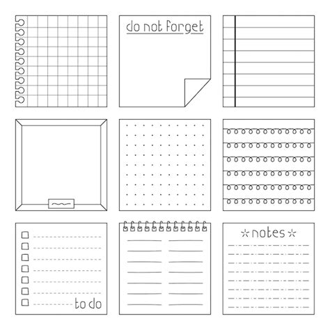 Premium Vector Notebook Vector Label Illustration Set