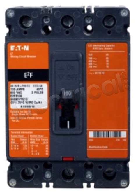 E2f3090 Westinghouse 90a 3p Series C Molded Case Circuit Breaker