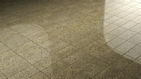 Glossy Rectangular Stone Tiles Pbr Texture A23d