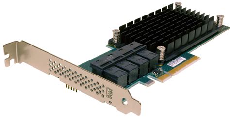 ATTO ExpressSAS X8 PCIe 3 0 To 12Gb SAS SATA 16 Int Port Low
