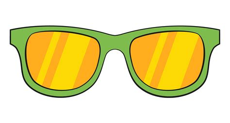 Green Sunglasses Cartoon 25377618 Vector Art At Vecteezy