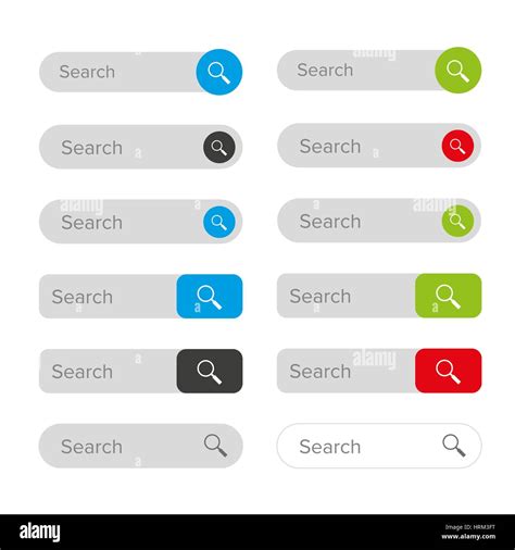 Search Icon Button Set Stock Vector Image Art Alamy