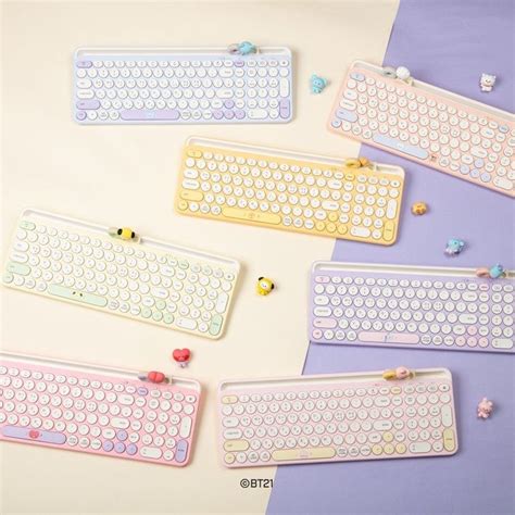 bt21 [minini] multi pairing wireless keyboard keyboard wireless