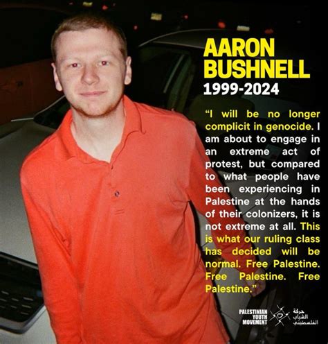 Aaron Bushnell I Will No Longer Be Complicit In Genocide