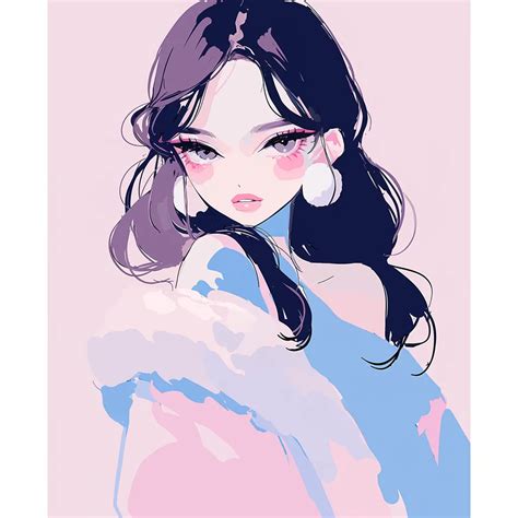 モードな微笑み｜イラスト・フリー素材なら「シンテリ」