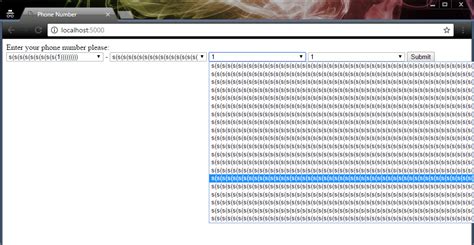 with everybody developing phone number input fields i decided it was
