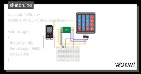 Keyboard I2c Wokwi Esp32 Stm32 Arduino Simulator