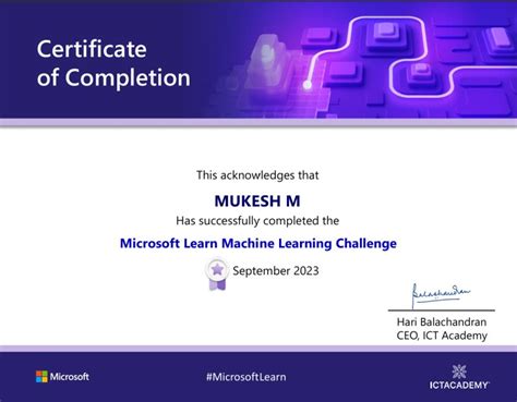 “excited To Share That I Have Successfully Completed The Microsoft