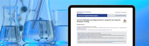 Current Challenges And Opportunities In Using The Lal Assay For Endotoxin Testing Fujifilm Wako