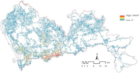 Figure 1 From The Impacts Of Multiscale Urban Road Network Centrality On Taxi Travel A Case