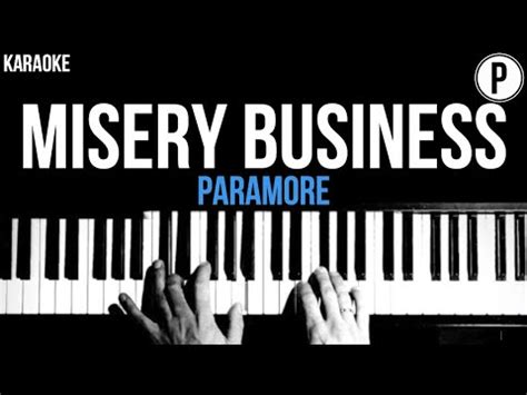 Paramore Misery Business Karaoke Acoustic Piano Instrumental Cover