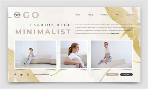free vector gradient blog template design