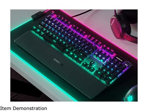 SteelSeries Apex 5 Hybrid Mechanical Gaming Keyboard Per Key RGB Illumination Aircraft Grade