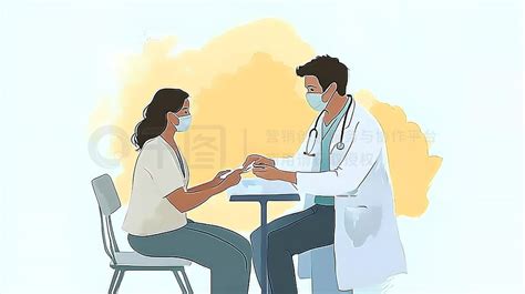 孕前体检ai数字艺术 孕前体检简约卡通风医生病人互动注射治疗场景插画 Ai平面元素免费下载 Png格式 4368像素 编号71470270 千图网