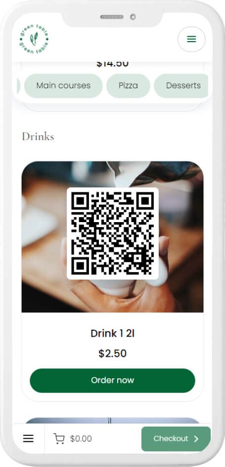 Interactive Restaurant Menu Upmenu