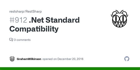 Net Standard Compatibility · Issue 912 · Restsharprestsharp · Github
