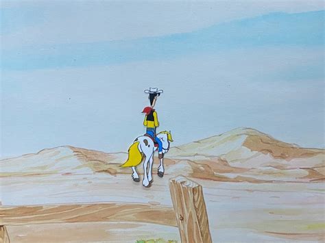 Lucky Luke Original Animation Cel And Drawing Of Lucky Catawiki