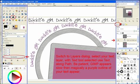 Gimp Tut Text Along Path