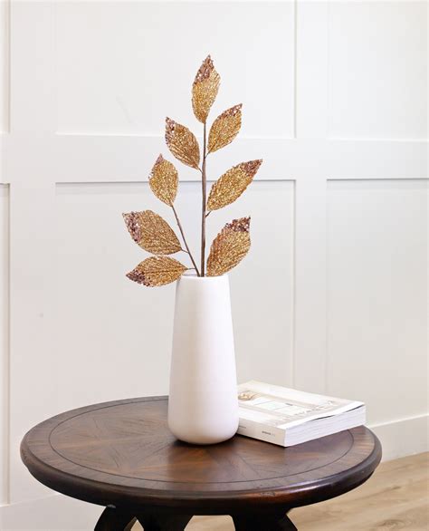 26 Gold Bead Tip Leaf Spray Set Of 12