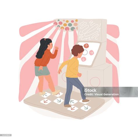 Ilustración De Ilustración Vectorial De Dibujos Animados Aislados De Dance Arcade Y Más Vectores