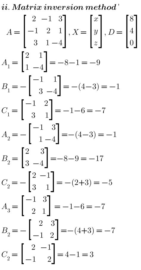 intermediate maths solutions for matrices exercise 3 h maths glow