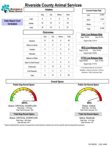 Previous Rcdas Daily Report Cards October 2025 Riverside County