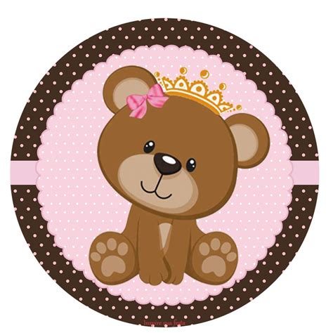 Osita Princesa Wrappers Y Toppers Para Cupcakes Para Imprimir Gratis