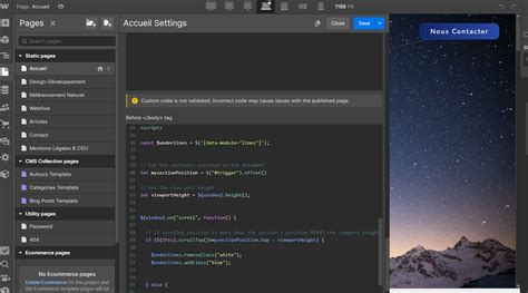 Comment Ajouter Du Javascript Sur Webflow