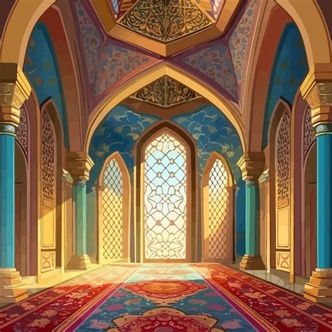 Premium Vector Islamicvectordesignmosqueinterior