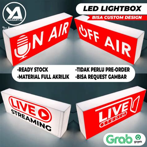 Neon Box Akrilik Neonbox Mini Lightbox Acrylic Led Acrylic Custom Lampu Hiasan Akrilik