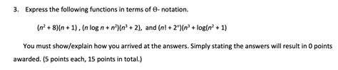 Express The Following Functions In Terms Of Chegg