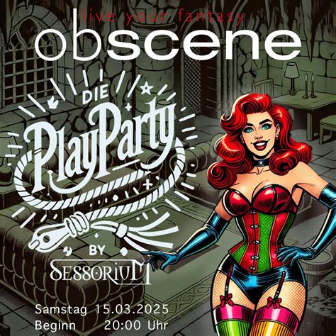 Obscene The Play Party Obscene Messe Erotic Bdsm And Fetish Fair