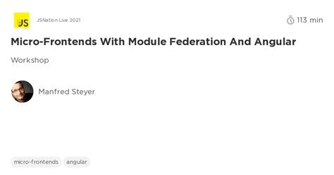Micro Frontends With Module Federation And Angular