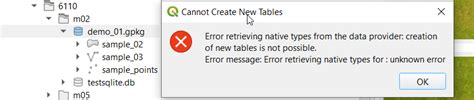 Cannot Create New Tables In A Geopackage Browser · Issue 41342
