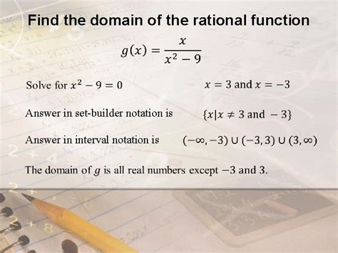 Rational Functions And Their Graphs Objectives Find The