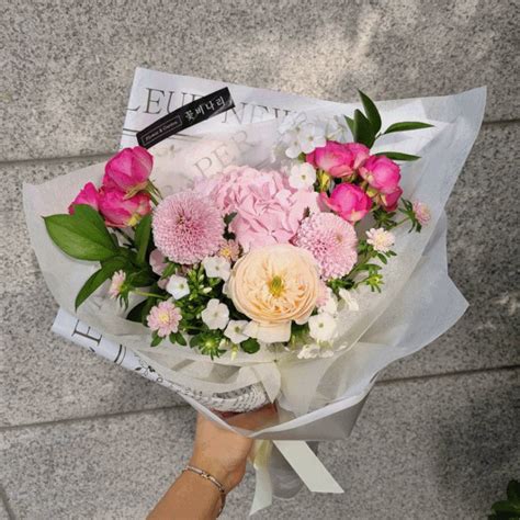 일산꽃집 여자친구기념일꽃수국꽃다발 네이버 블로그