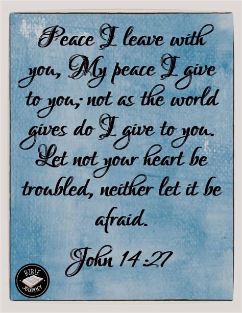 John 14 27 Niv Picture Bible Verses
