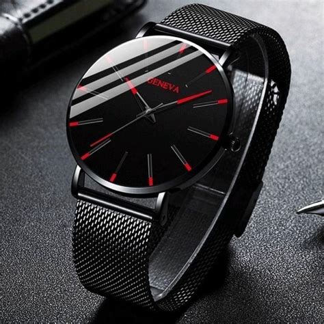Men Watch Classes Bracelet En Mailles Montre Pour Homme Montre Bracelet