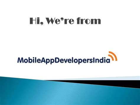 Mobile Application Design And Development Ppt
